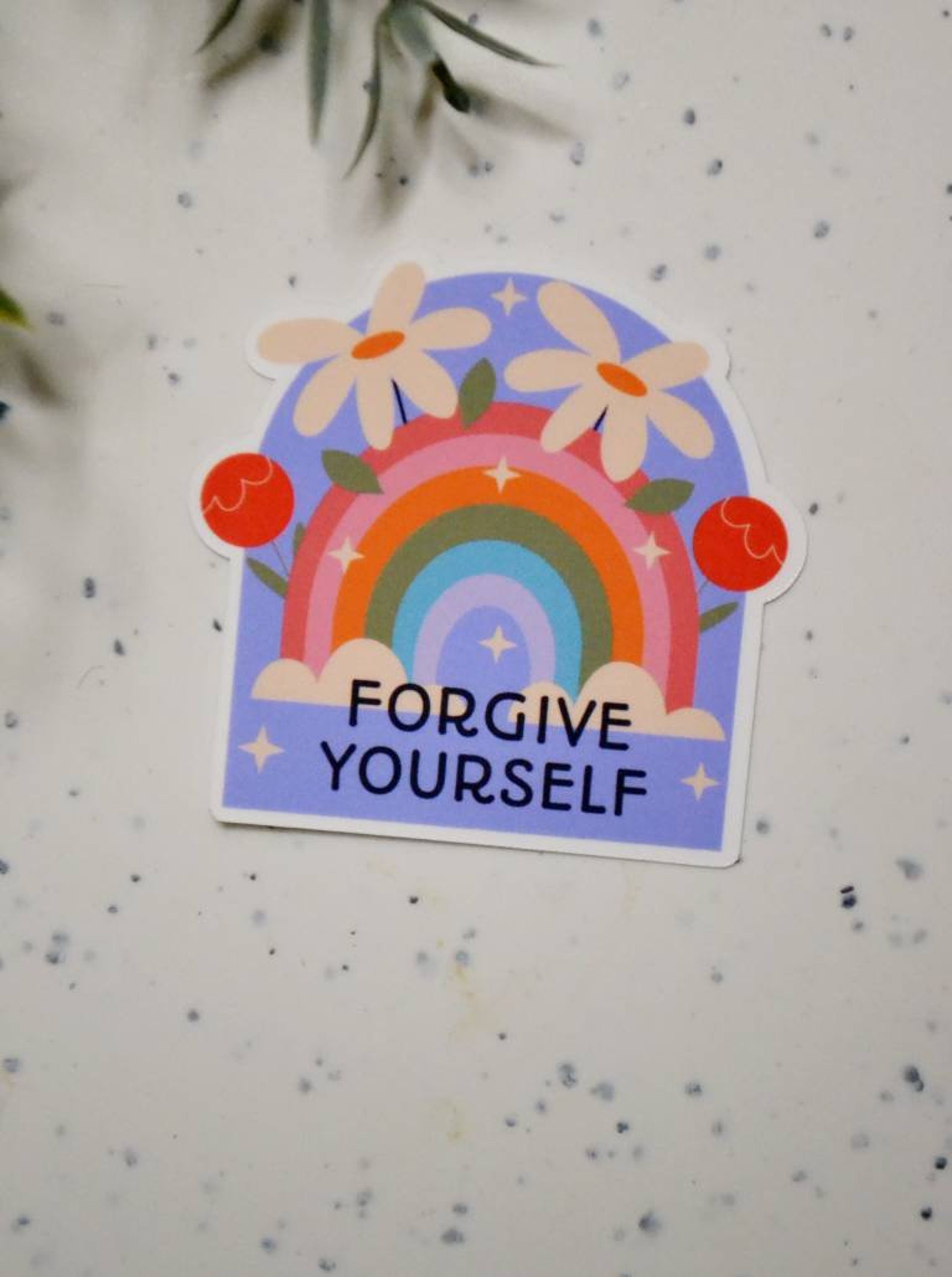 Forgive Yourself Sticker Mental Health Sticker Self Care - Etsy