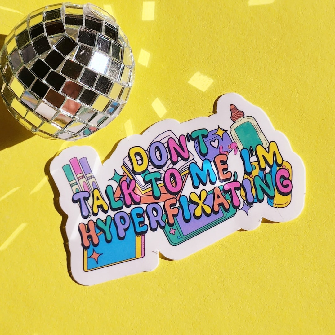 Adhd Sticker Neurodivergent Brain Neuro Spicy Cute Planner Journal ...