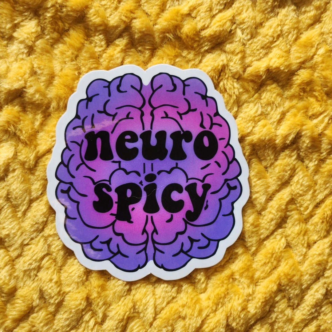 Adhd Sticker Neurodivergent Brain Neuro Spicy Cute Planner - Etsy