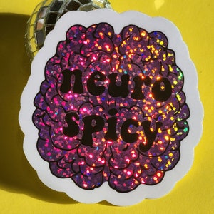 Adhd Sticker Neurodivergent Brain Neuro Spicy Cute Planner Journal ...