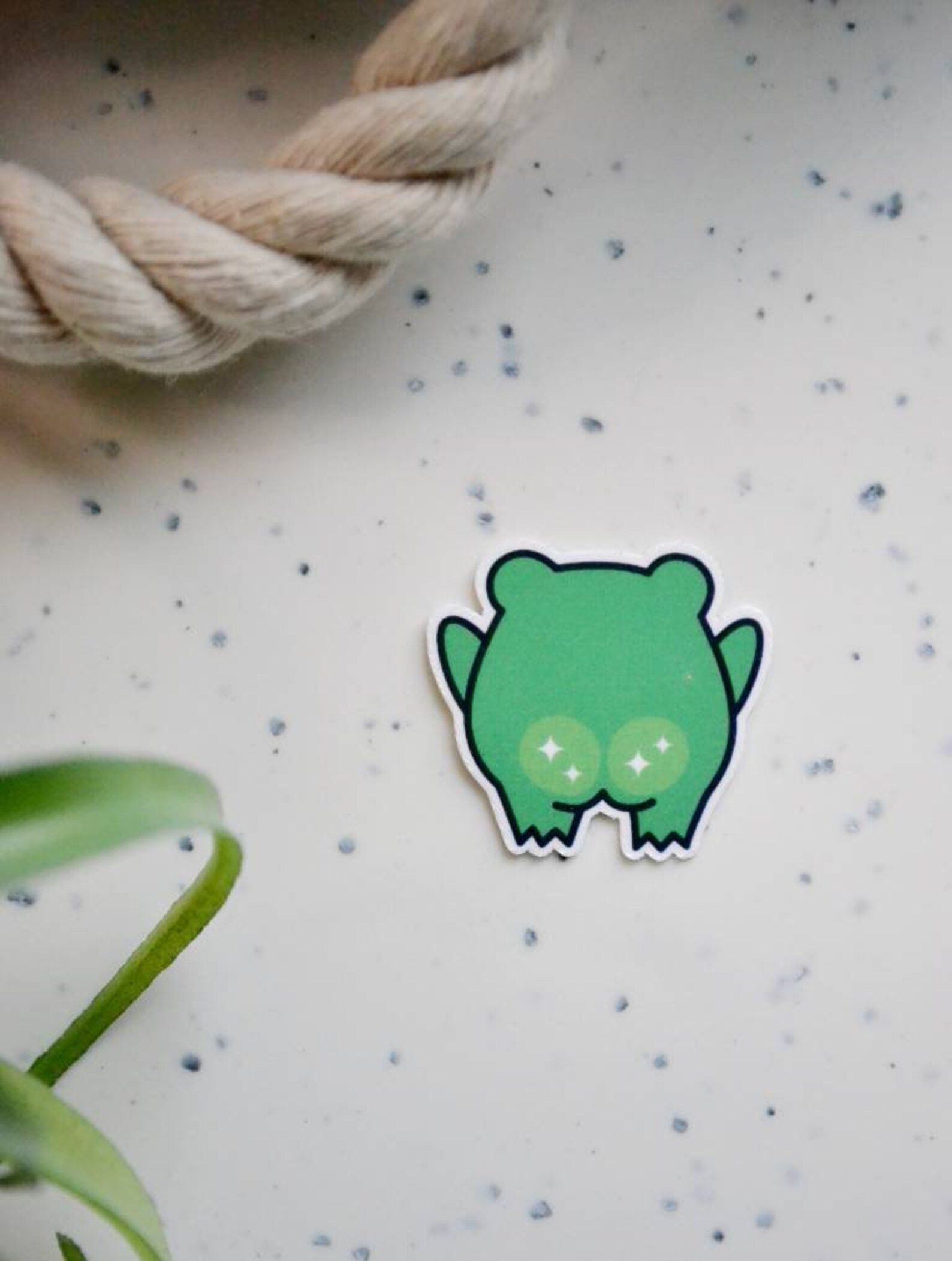Kawaii Frog Butt Funny Cute Hilarious Sticker Toad Holographic - Etsy