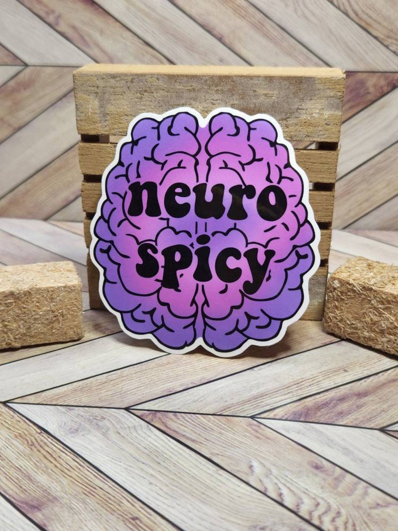 Adhd Sticker Neurodivergent Brain Neuro Spicy Cute Planner - Etsy