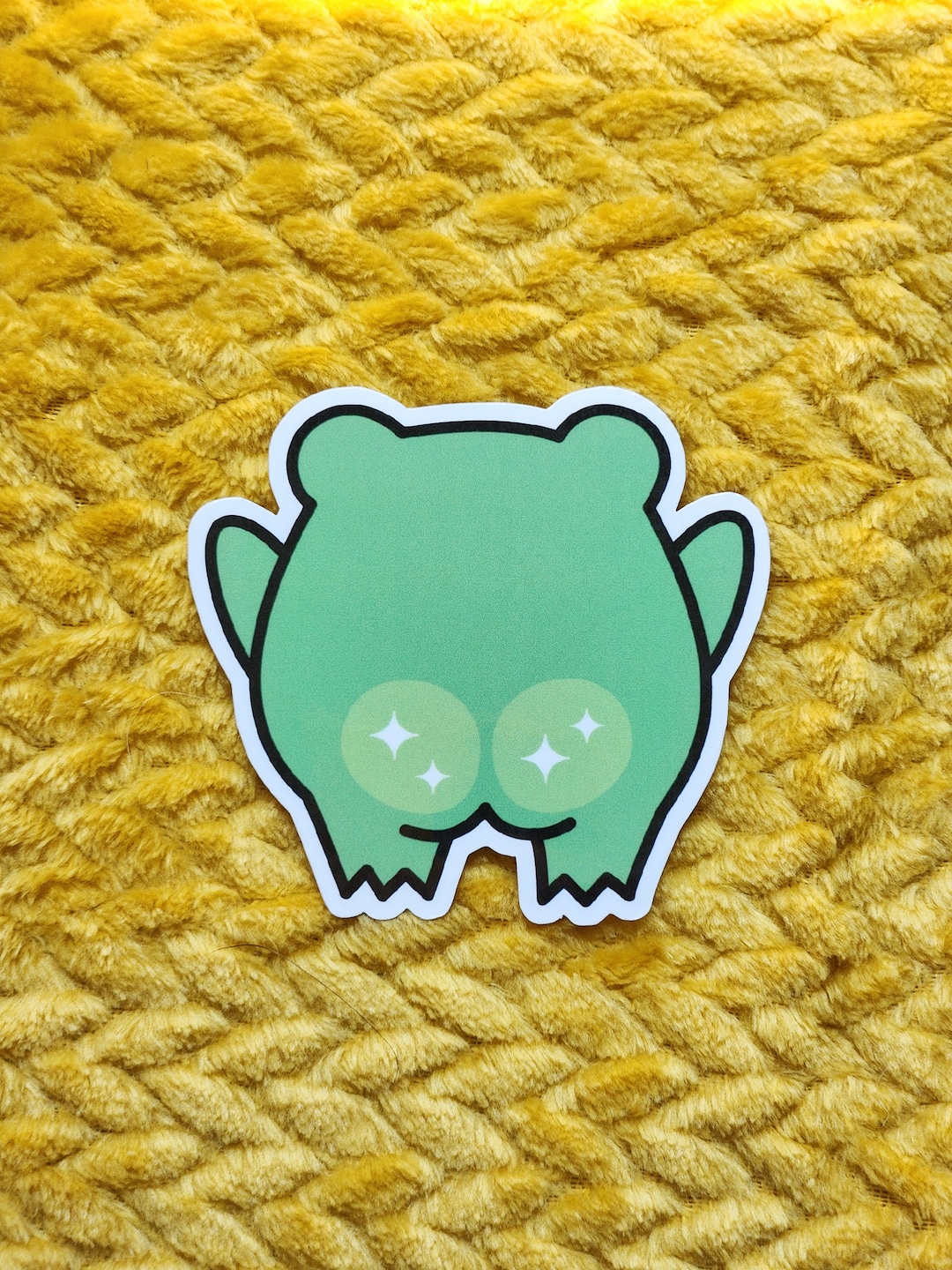 Frog Butt Sticker Funny Cute Hilarious Sticker Toad - Etsy