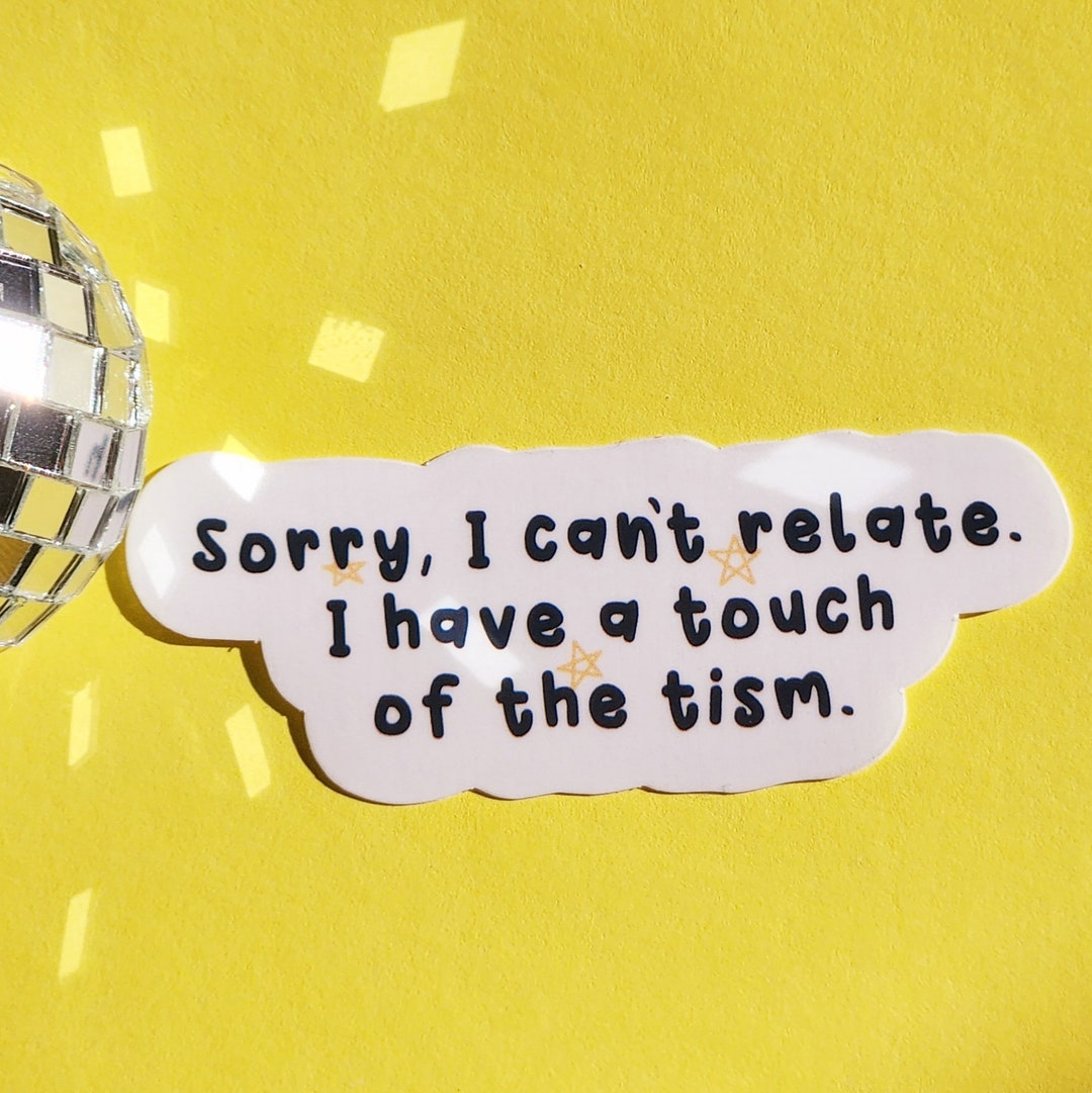 Tism Sticker Autism Neurodivergent Sticker Glossy Waterproof Hydroflask ...