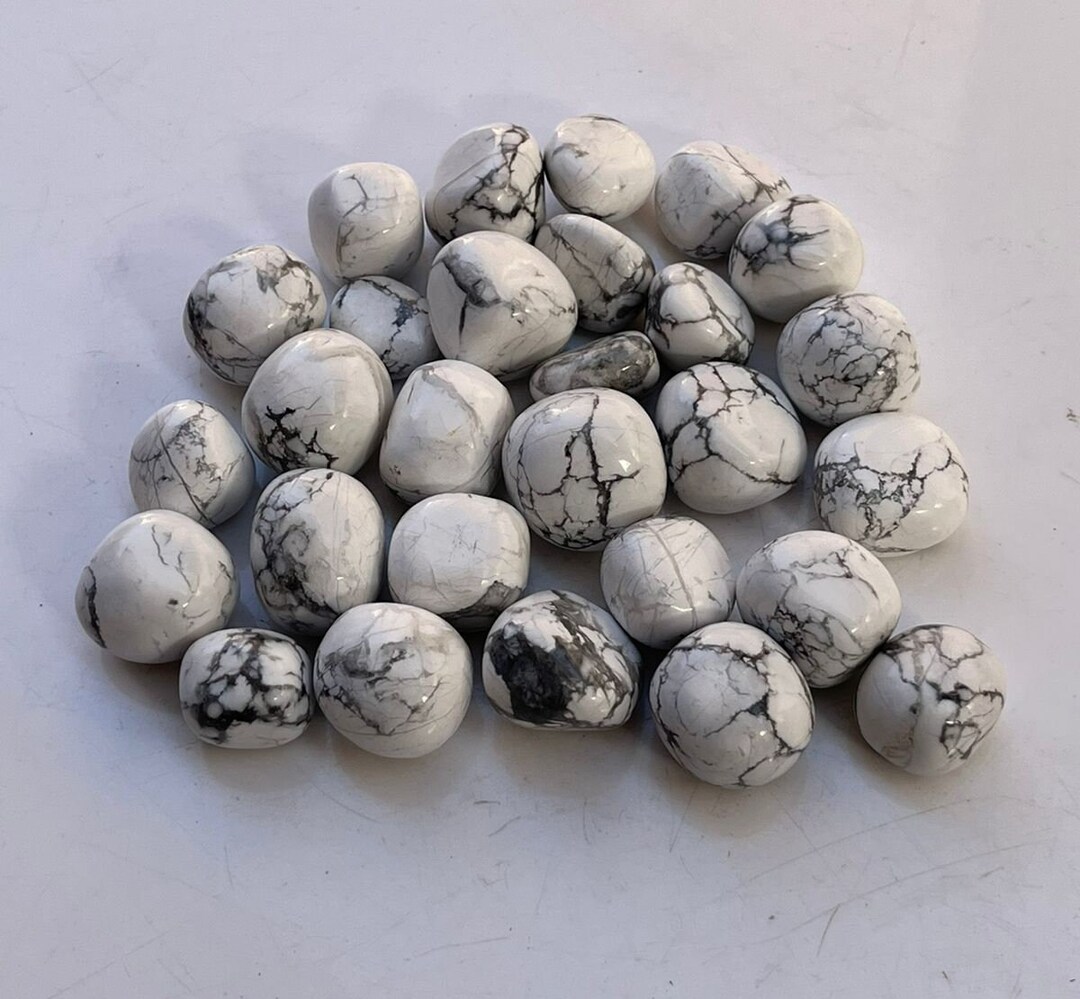 Tumbled Howlite, Stone of Balance & Tranquility, Howlite Tumbles ...