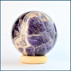 Large Dream Amethyst Crystal Sphere 100MM Brazil Amethyst Ball Gemstone ...