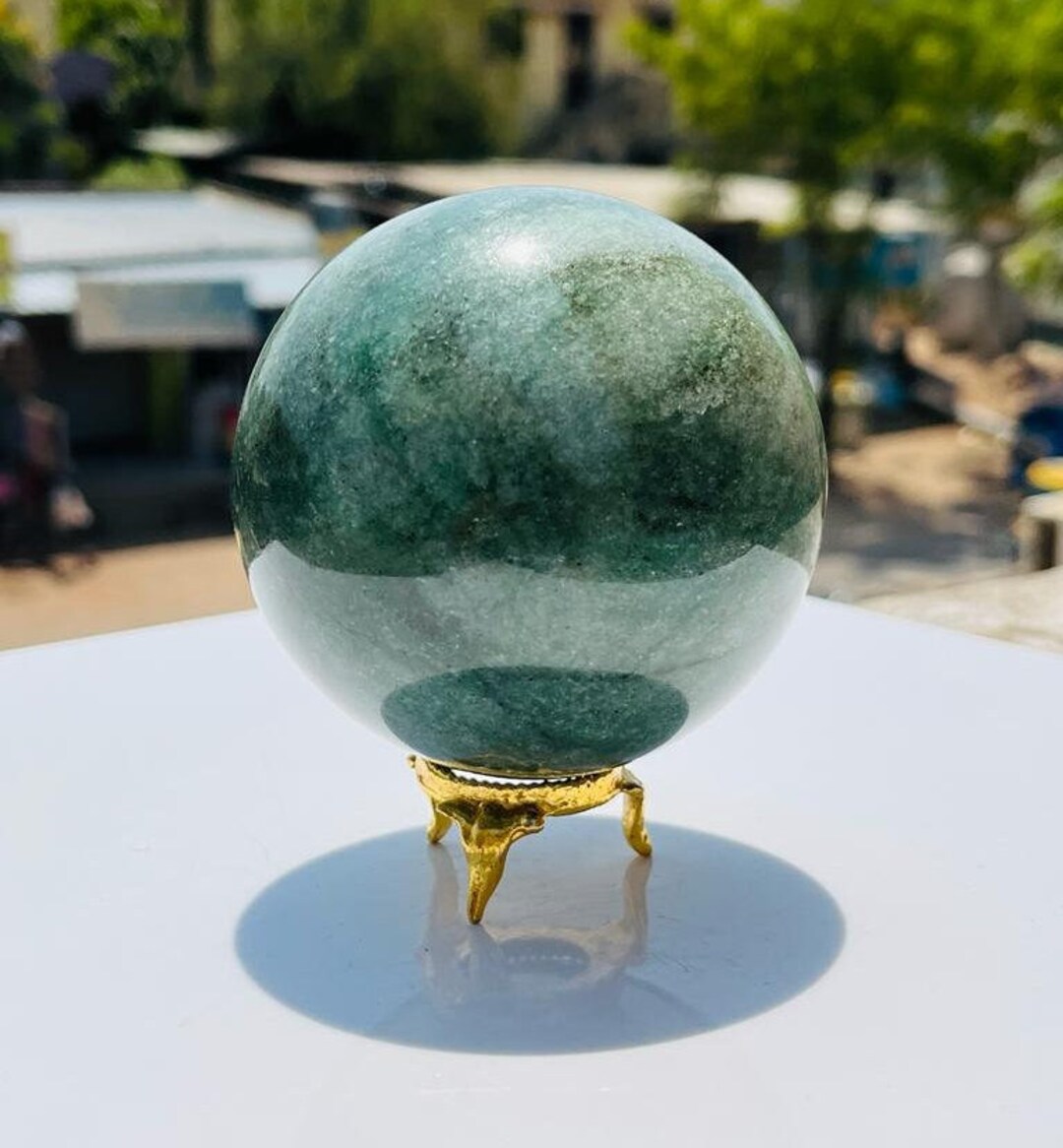 Large 75MM Green Aventurine Sphere Aventurine Ball - Etsy