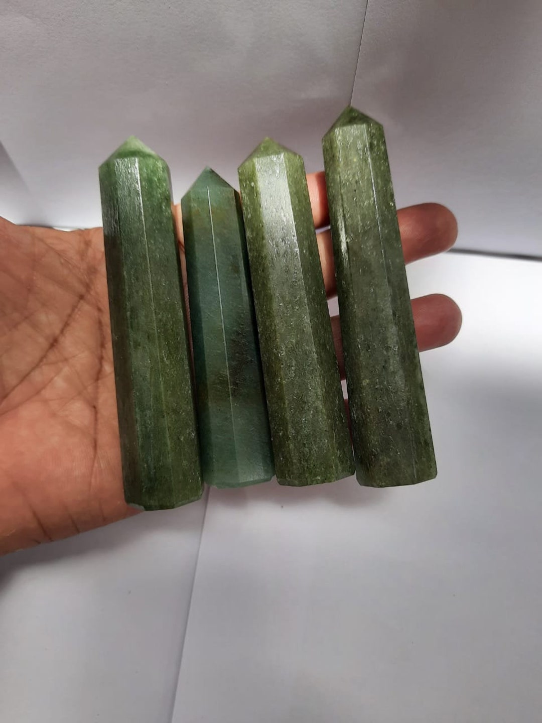 Green Aventurine Tower, Green Aventurine Point, Green Aventurine Wand ...