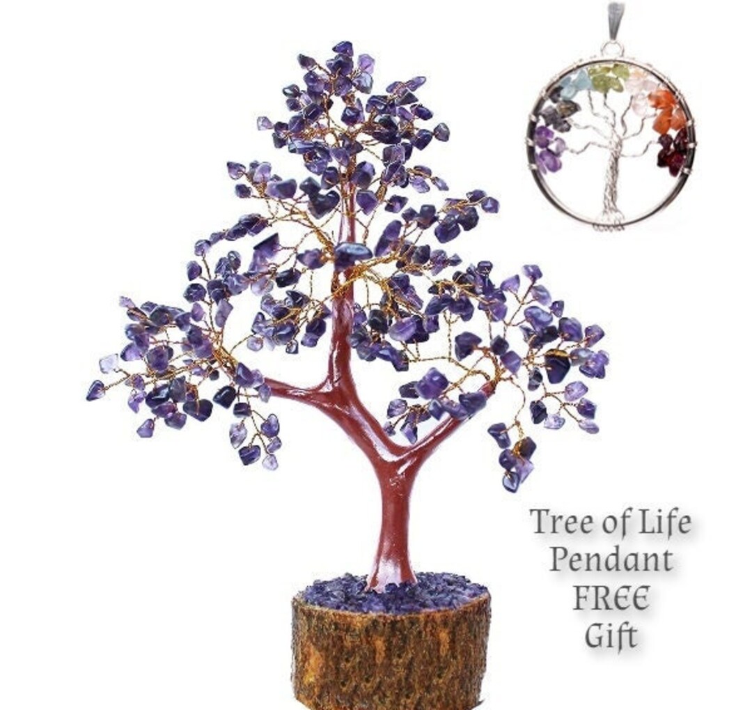 Amethyst Tree Bonsai Money Tree of Life Natural Amethyst - Etsy UK