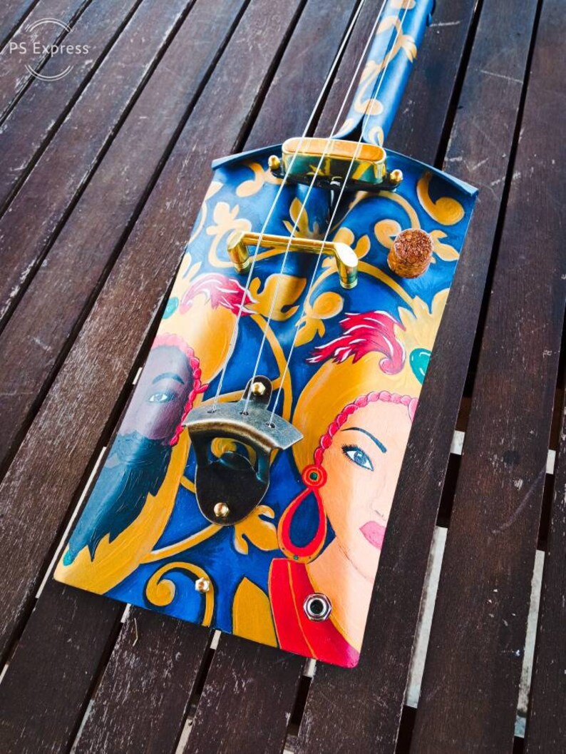 PREORDER Palermo Custom Handpainted Shovel Guitar - Etsy