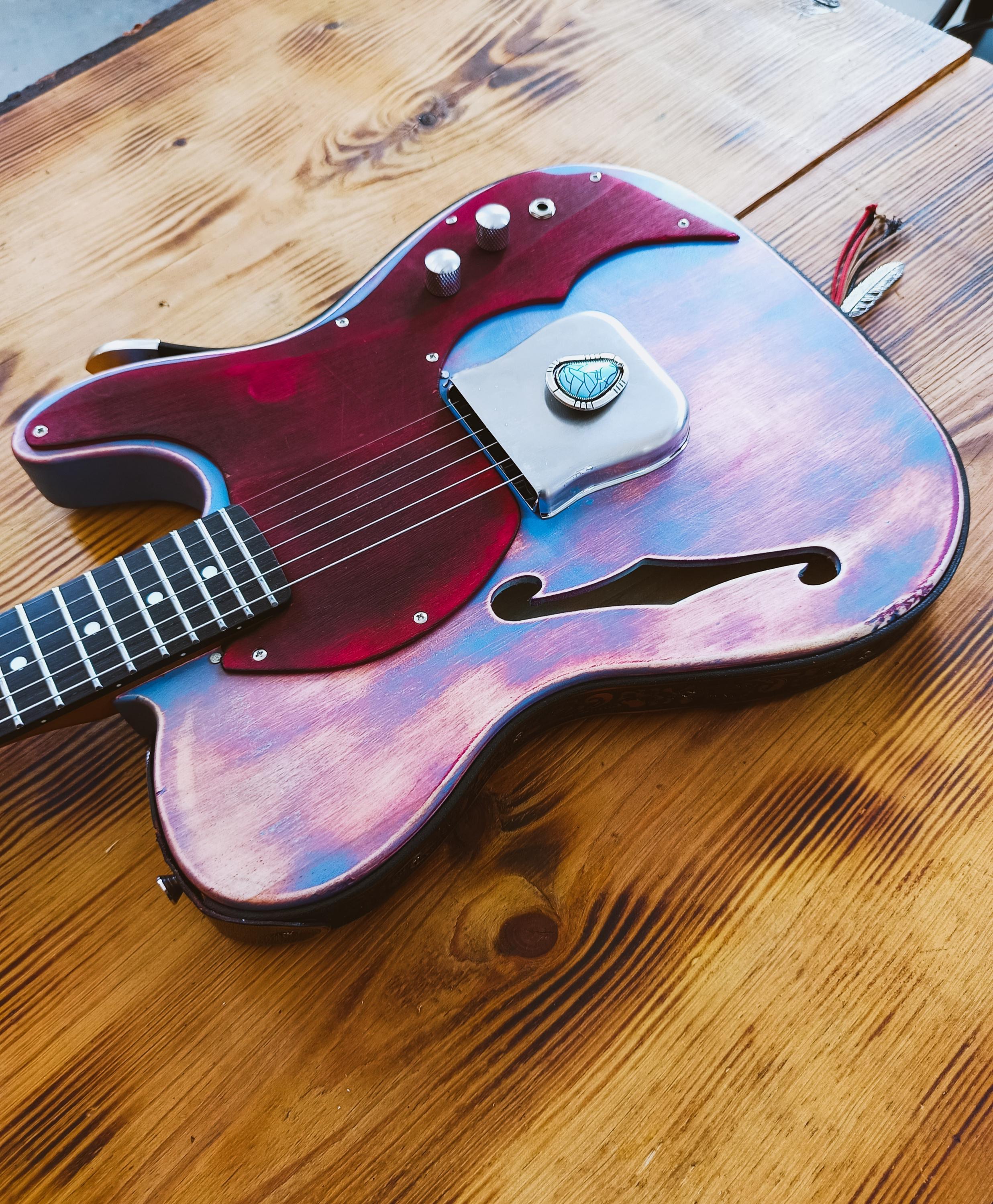 AVALAIBLE - the Navajo Guslinger - Tribal Style Esquire Thinline Tele ...