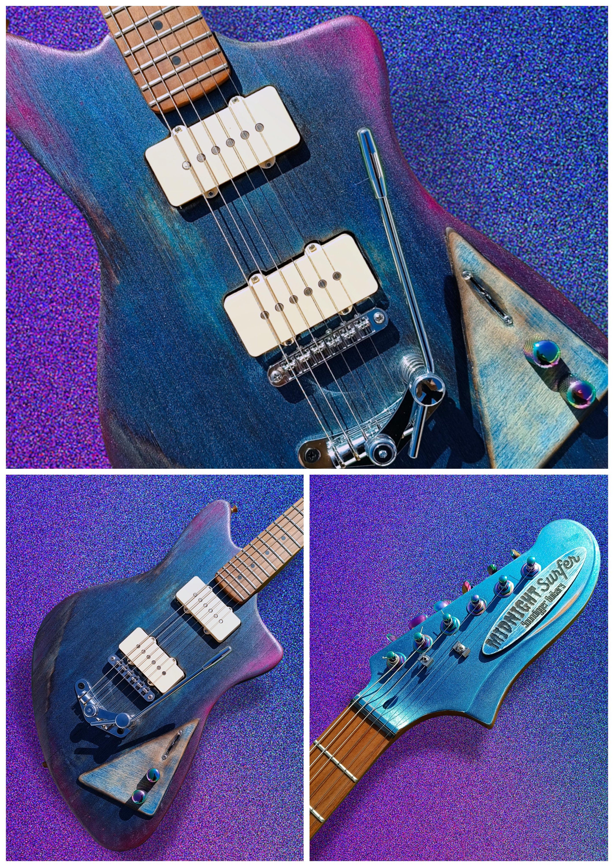 AVALAIBLE Midnight Surfer Jateora Surf Guitar - Etsy