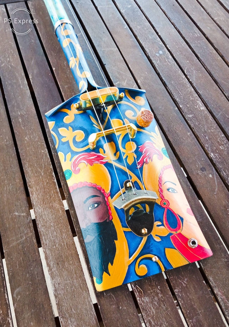 PREORDER - Palermo - Custom Handpainted Shovel Guitar - Etsy