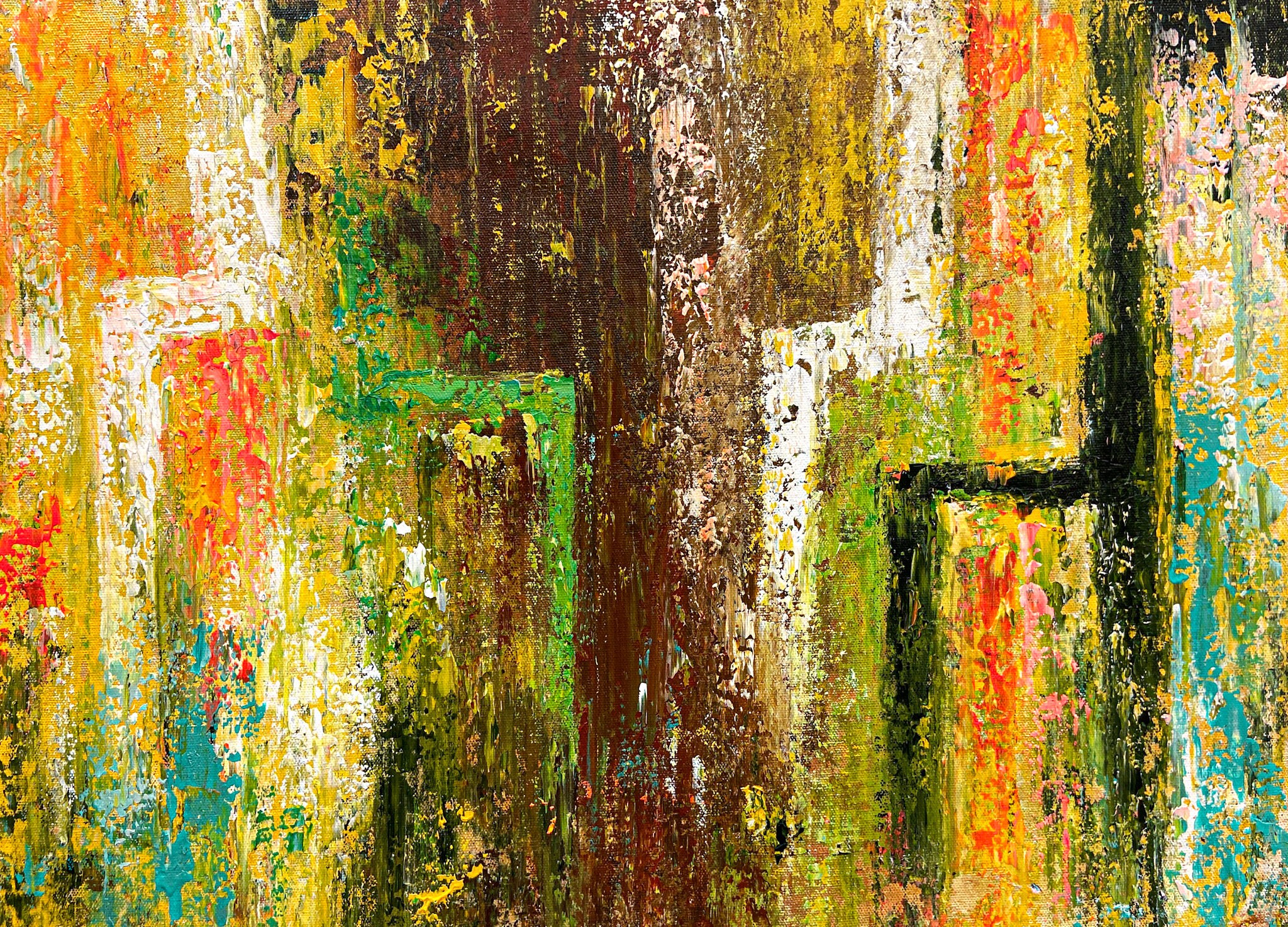 Extra Large Colorful Artwork on Canvas Contemporary Abstract Painting ...