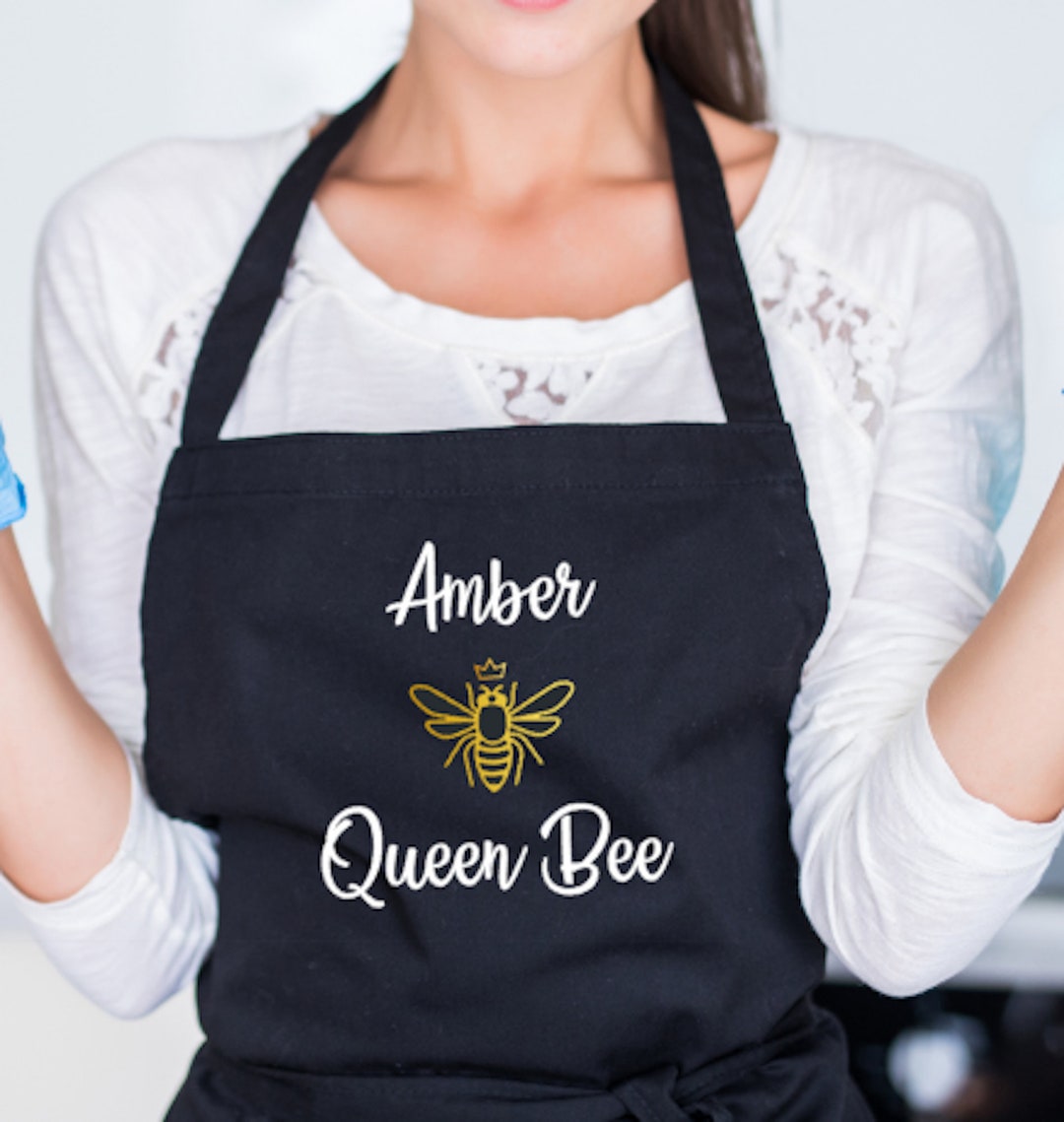 Bumble Bee Apron Queen Bee Apron for Women Kitchen Aprons for Adults ...