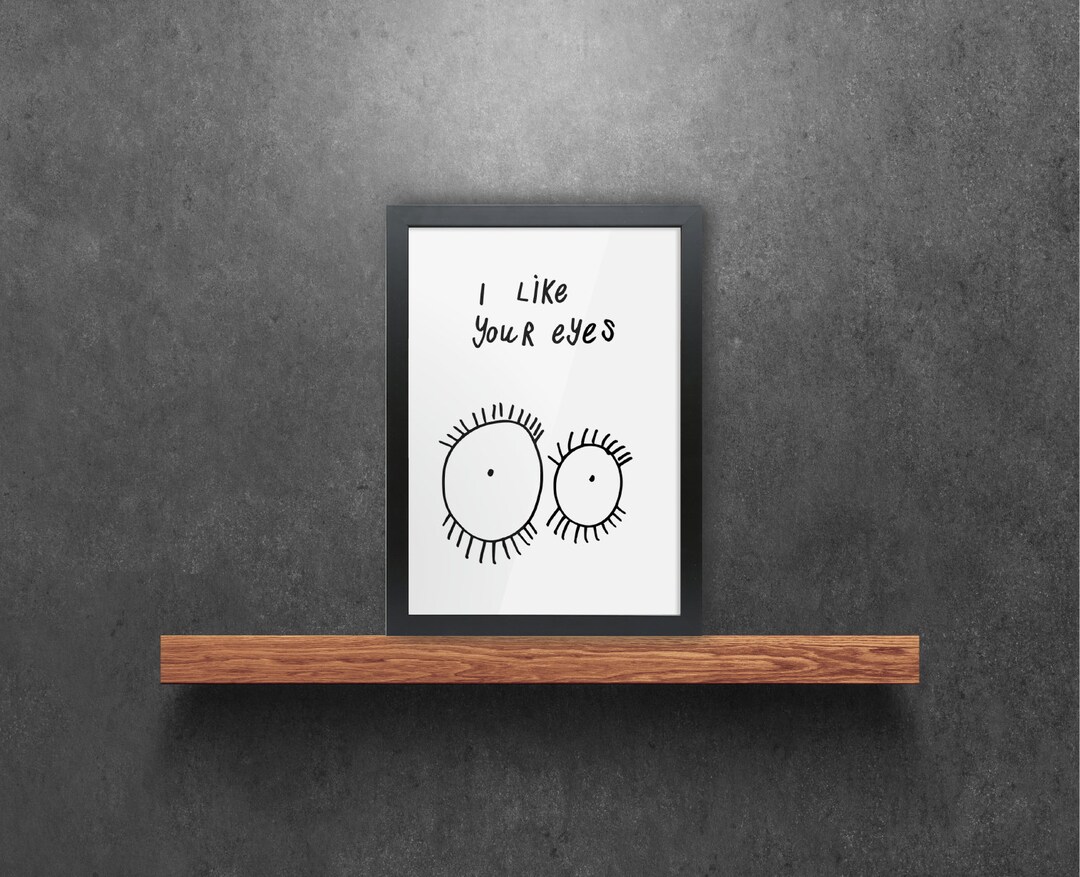 Piers I Like Your Eyes A3 Giclée Print - Etsy