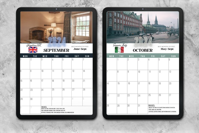 Wanderlust Calendar Collection - Etsy