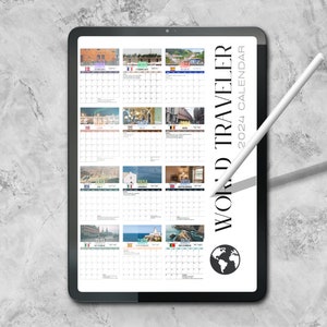 Wanderlust Calendar Collection - Etsy