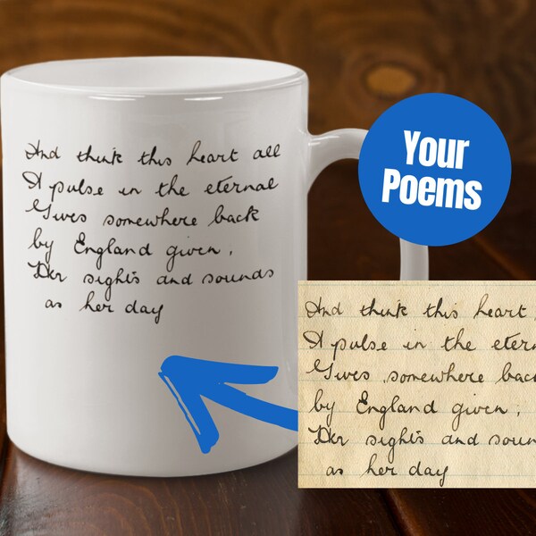 Handwritten Mug - Etsy