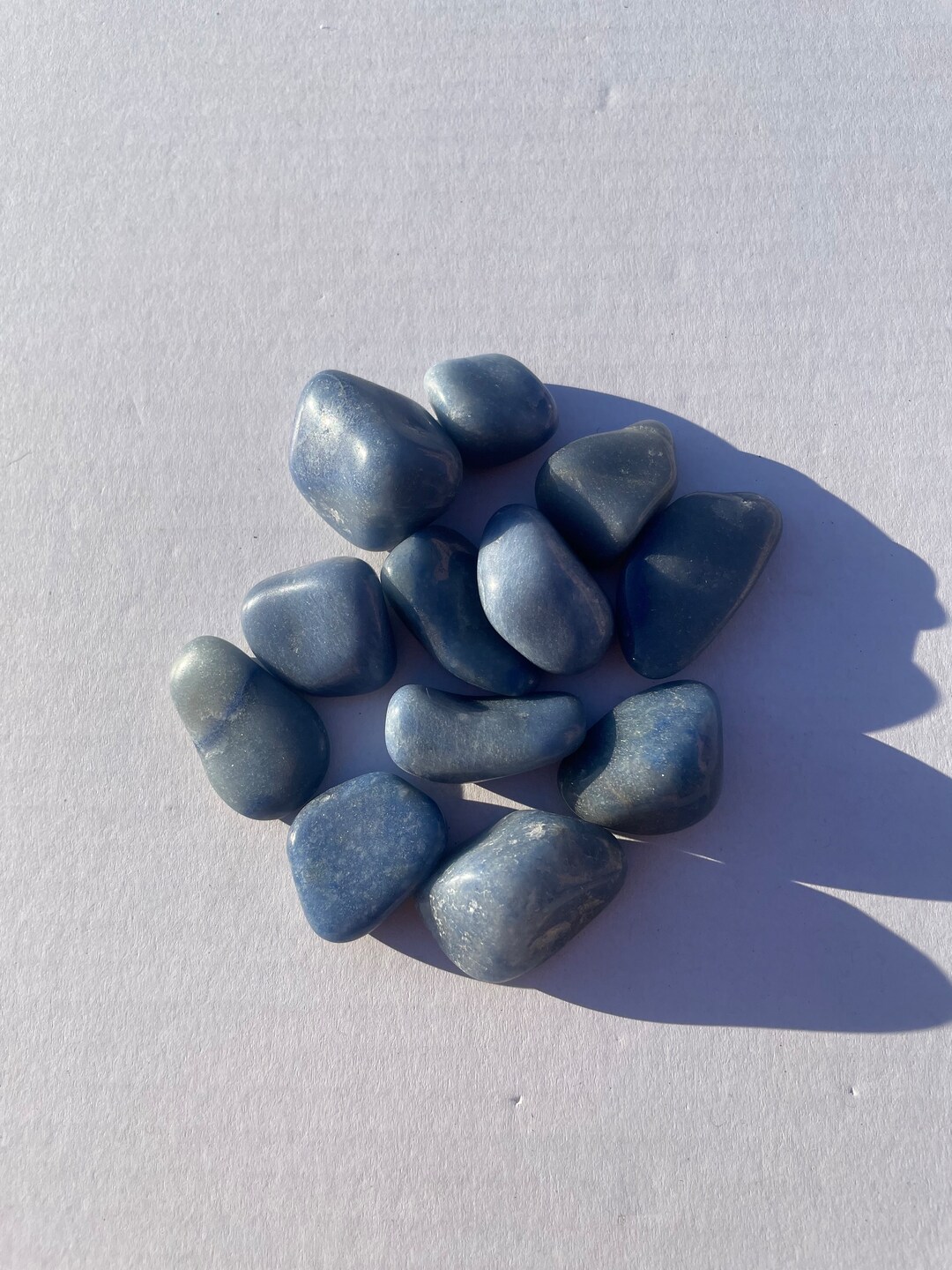 Blue Quartz Tumbled Stone | Calming Communication Crystal | Throat ...