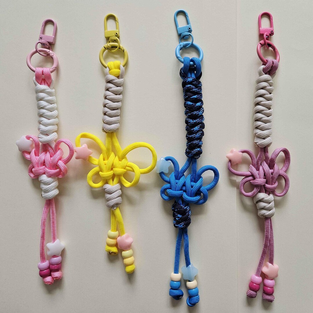 Butterfly Paracord Bag Charm - Etsy