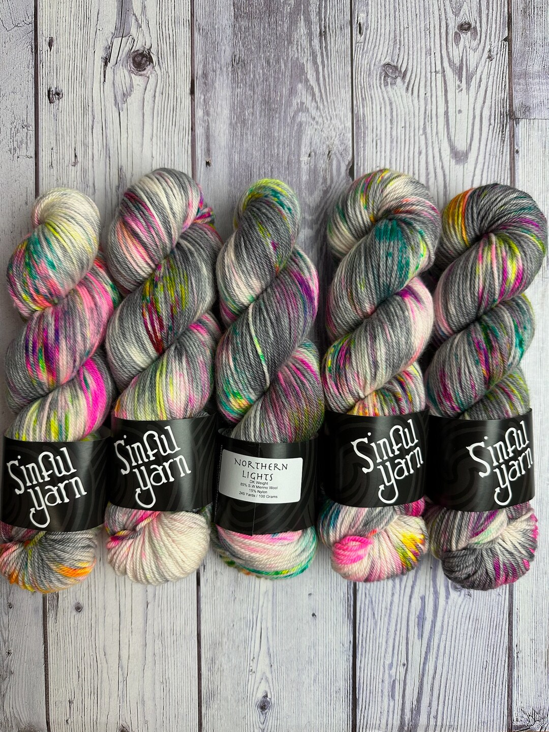 Northern Lights | 85/15 DK | Knitting Yarn | Hand Dyed Yarn | Merino ...