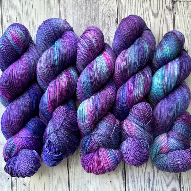 Purple and Blue Yarn - Etsy