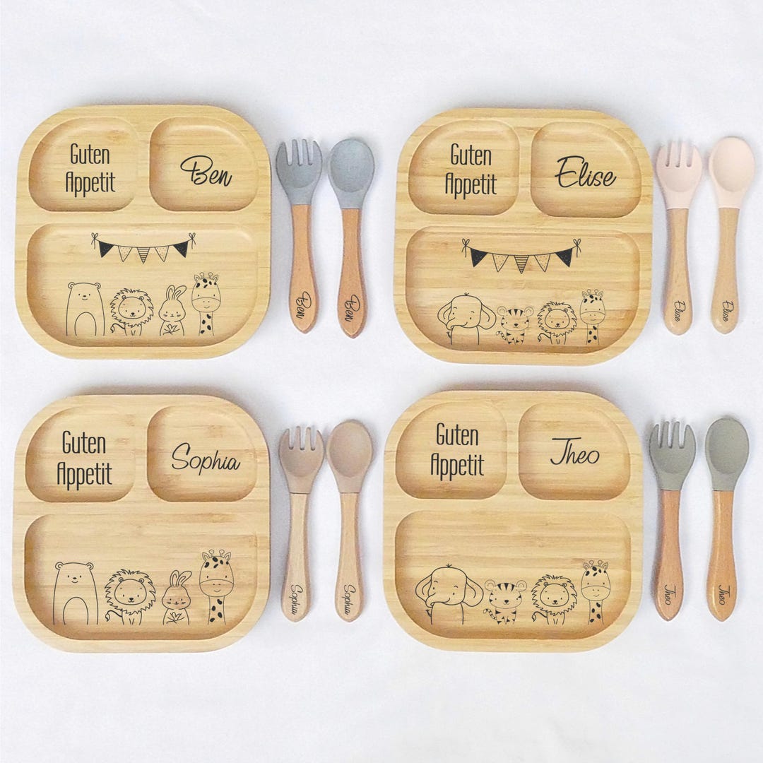 Personalized Children's Plate, Plate for Children, With Name, Engraving ...