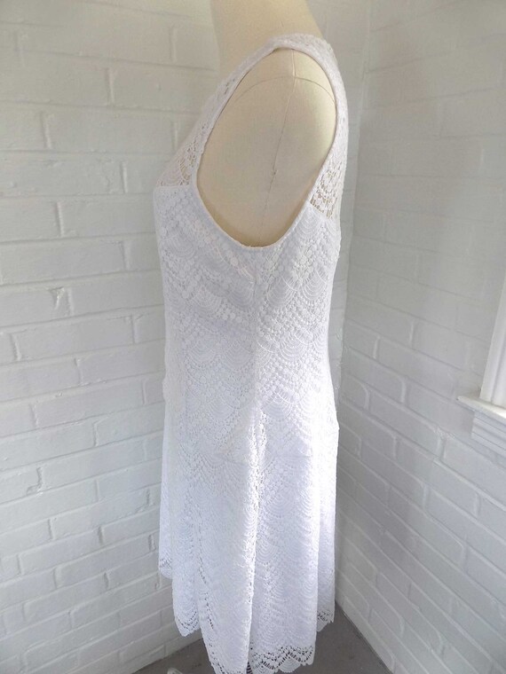 White Crochet Lace Dress - White House Black Market -… - Gem