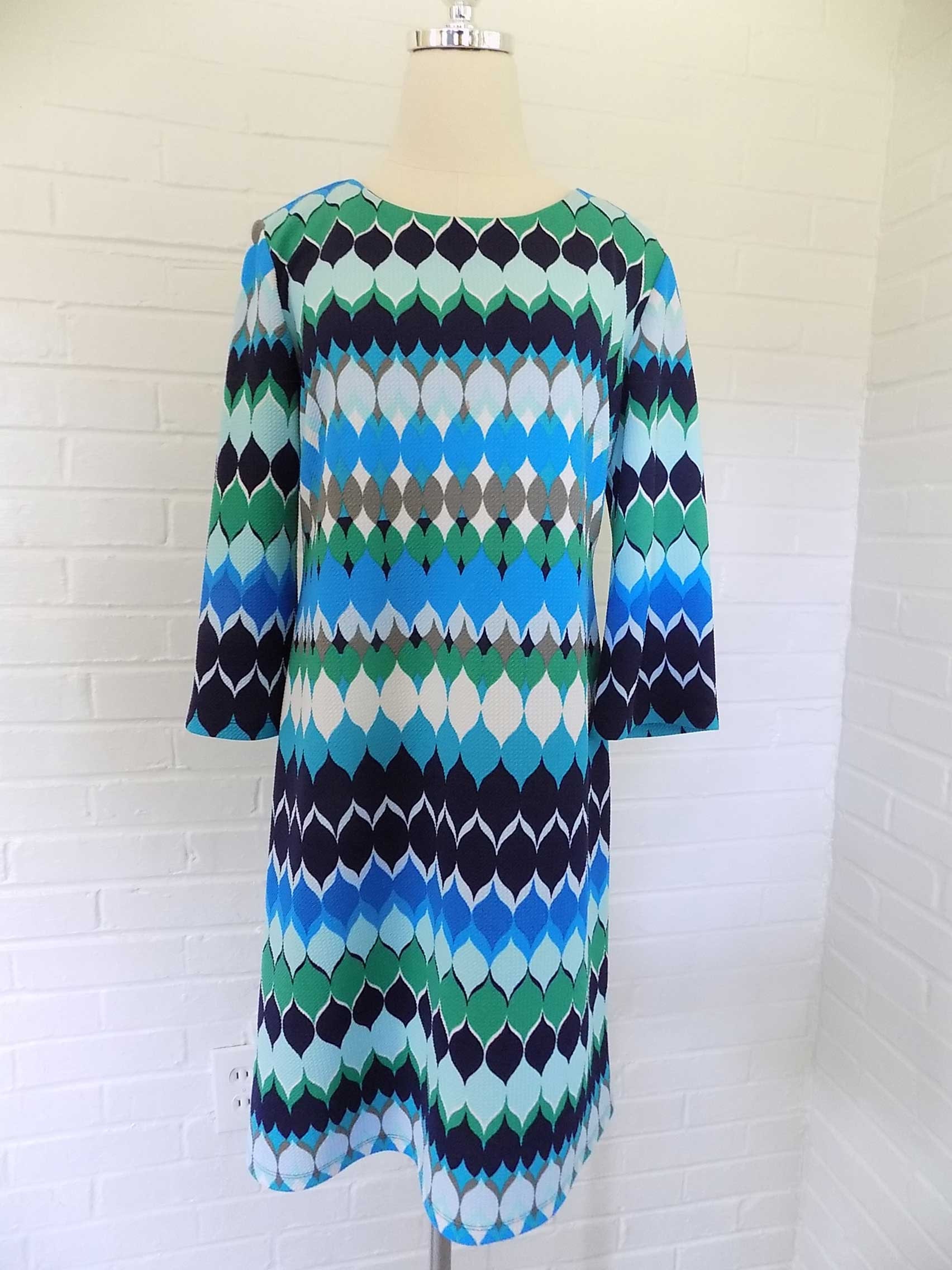 Women's Shift Dress Modern Retro Style Ogee Pattern - Etsy