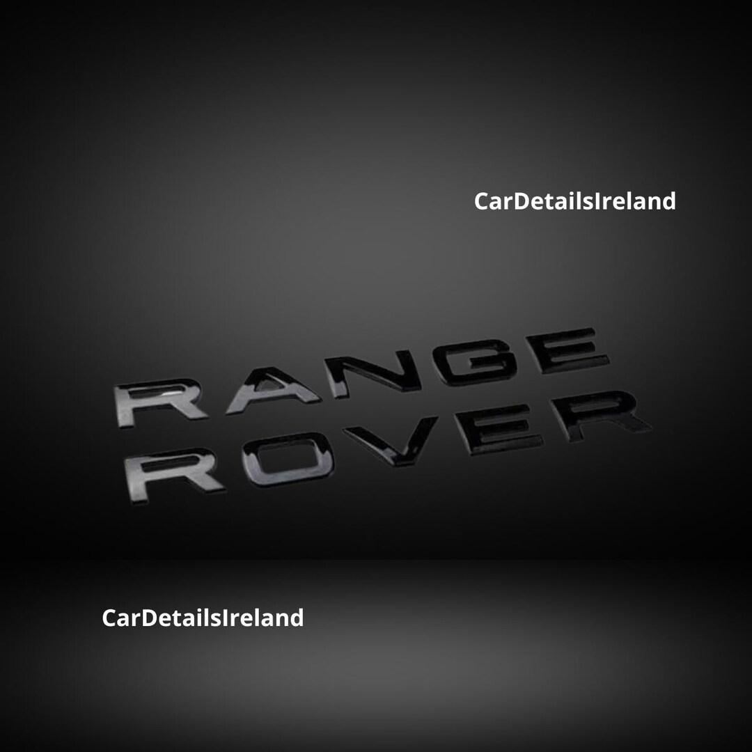 RANGE ROVER Narvik BLACK Gloss Boot Badge Rear/front Emblem - Etsy