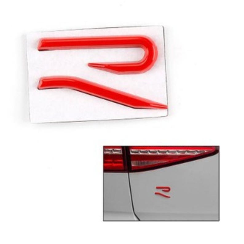 VW Red R-line Rear Emblem – Large Trunk Badge - Etsy