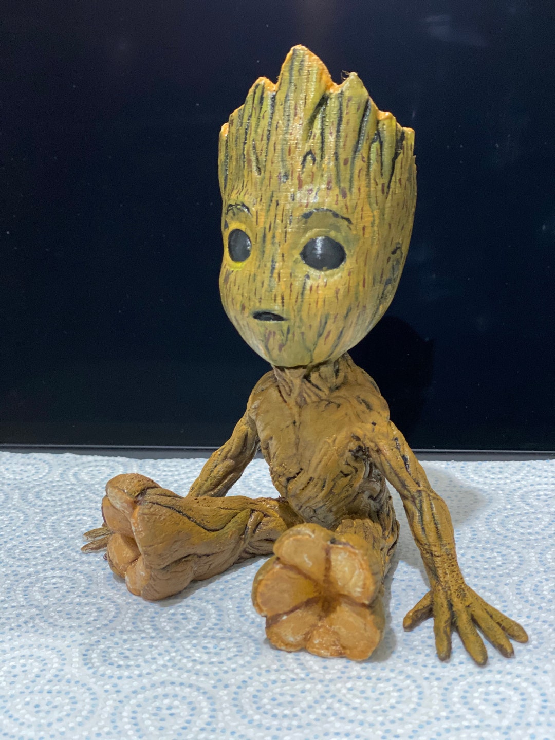 Hand Painted Baby Groot - Etsy