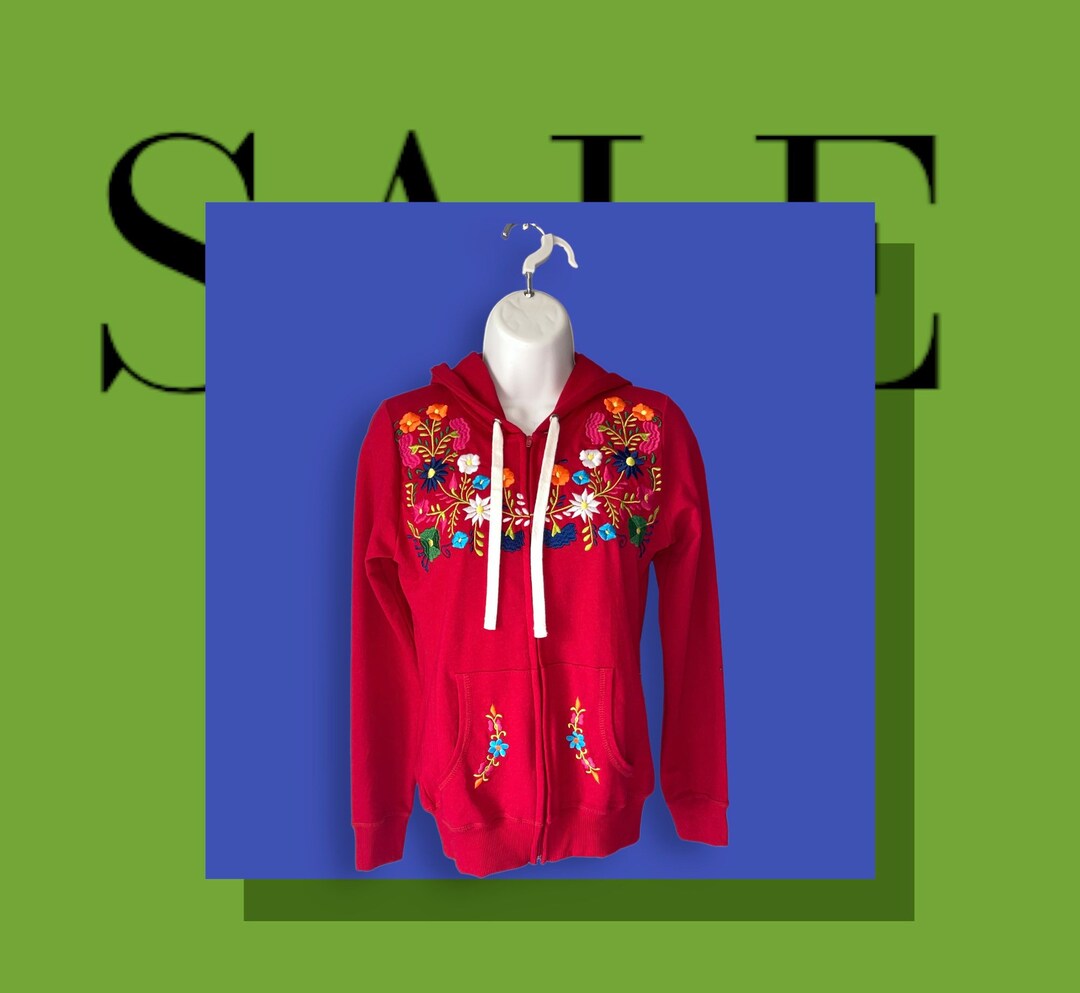 Mexican Sweater, Mexican Party Sweater, Embroidered Sweater, Handmade ...