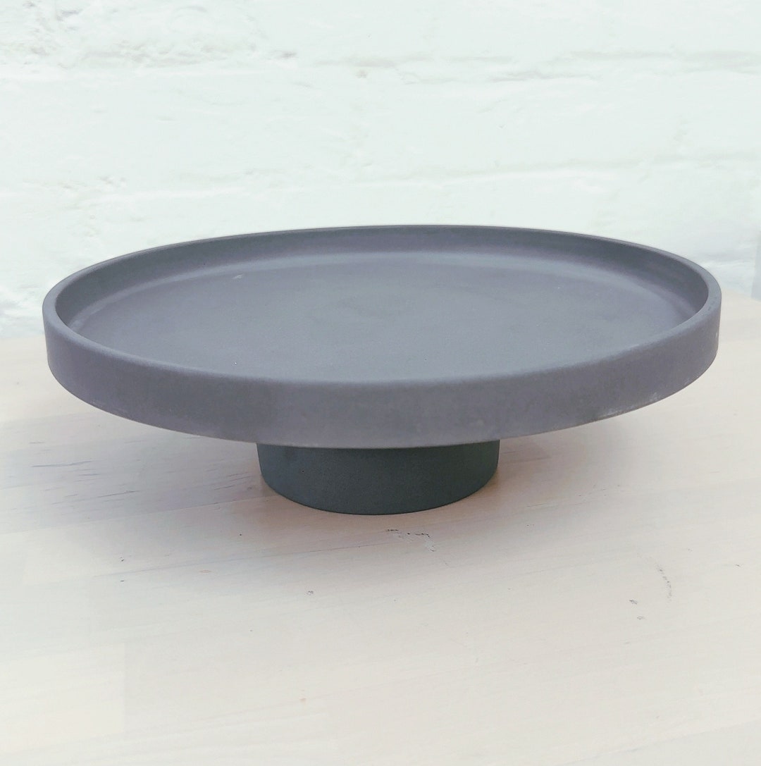 Large Round Concrete Display Stand Table Pedestal Tray - Etsy