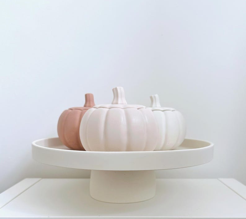 Large Round Concrete Display Stand | Table Pedestal Tray | Decorative ...