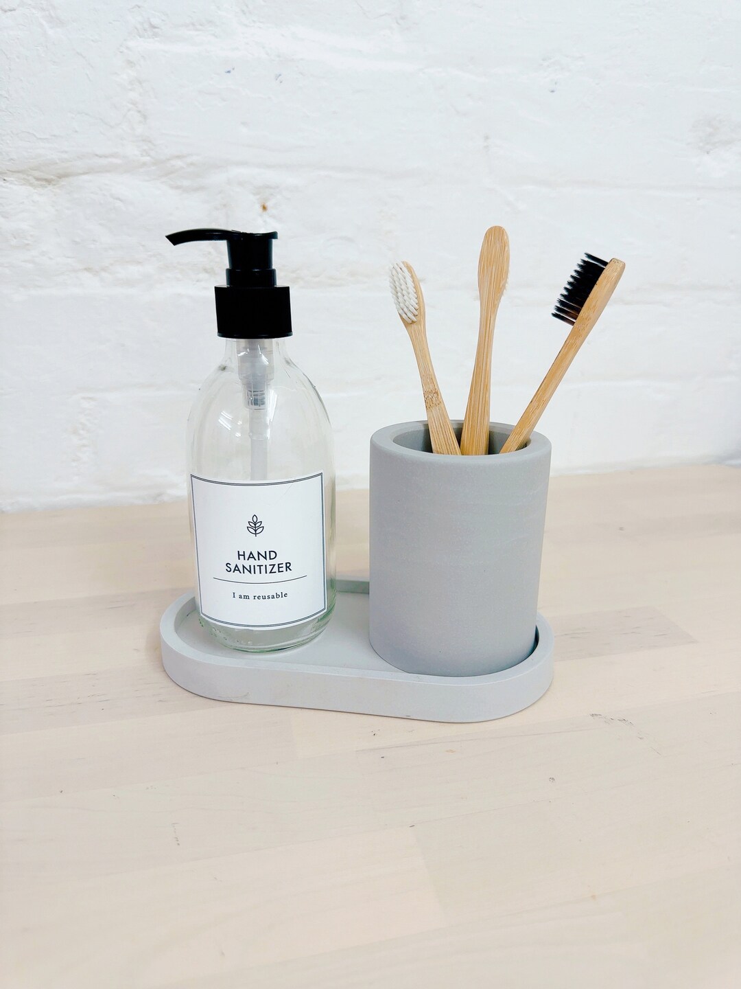 Concrete Tooth Brush Holder | Bathroom Tray | Soap Dispenser | Concrete ...