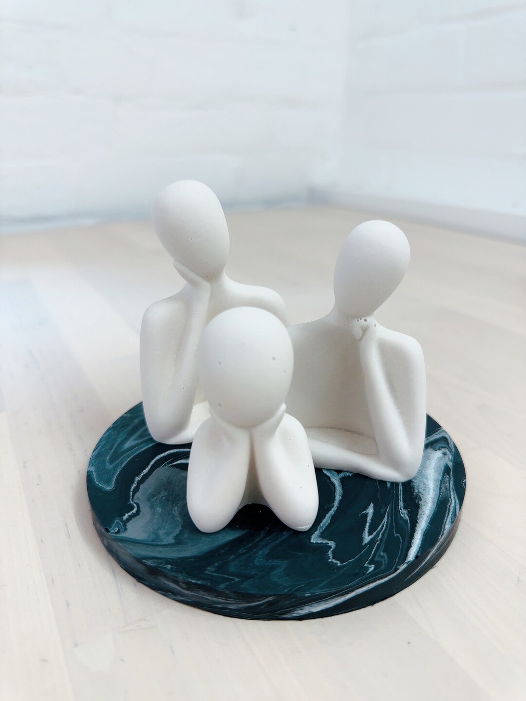 Concrete Figures | Modern Concrete Silhouette Family | Mini Sculpture ...