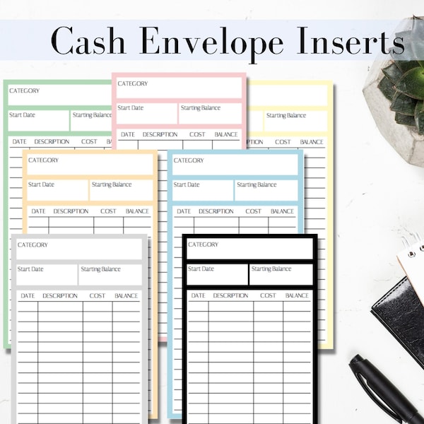 Cash Envelope System - Etsy