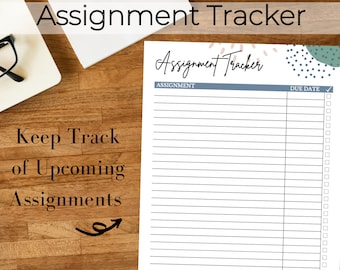 Assignment and Grade Tracking Template Homeschool Planner - Etsy