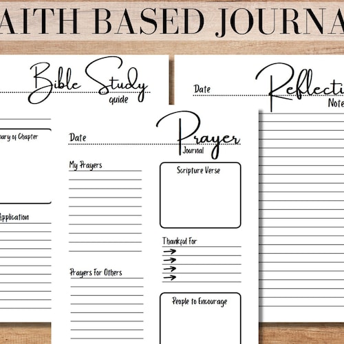 Prayer Journal Bible Study Printable Bible Study Guide - Etsy