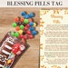 Blessing Pills Tag, M&M Tag, Harvest Tag, Printable Tag, Thanksgiving ...