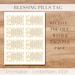 Blessing Pills Tag, M&M Tag, Harvest Tag, Printable Tag, Thanksgiving ...