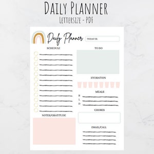Daily Planner. Weekly Planner. Monthly Planner. Printable Planner ...
