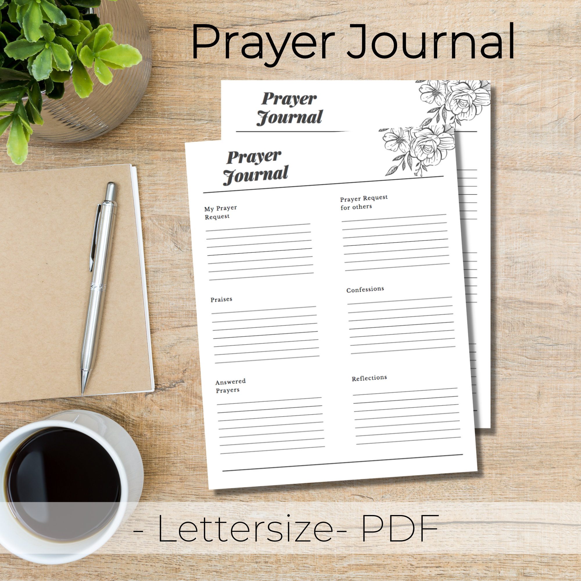 Prayer Journal Bible Study Printable Faith Based Journaling - Etsy