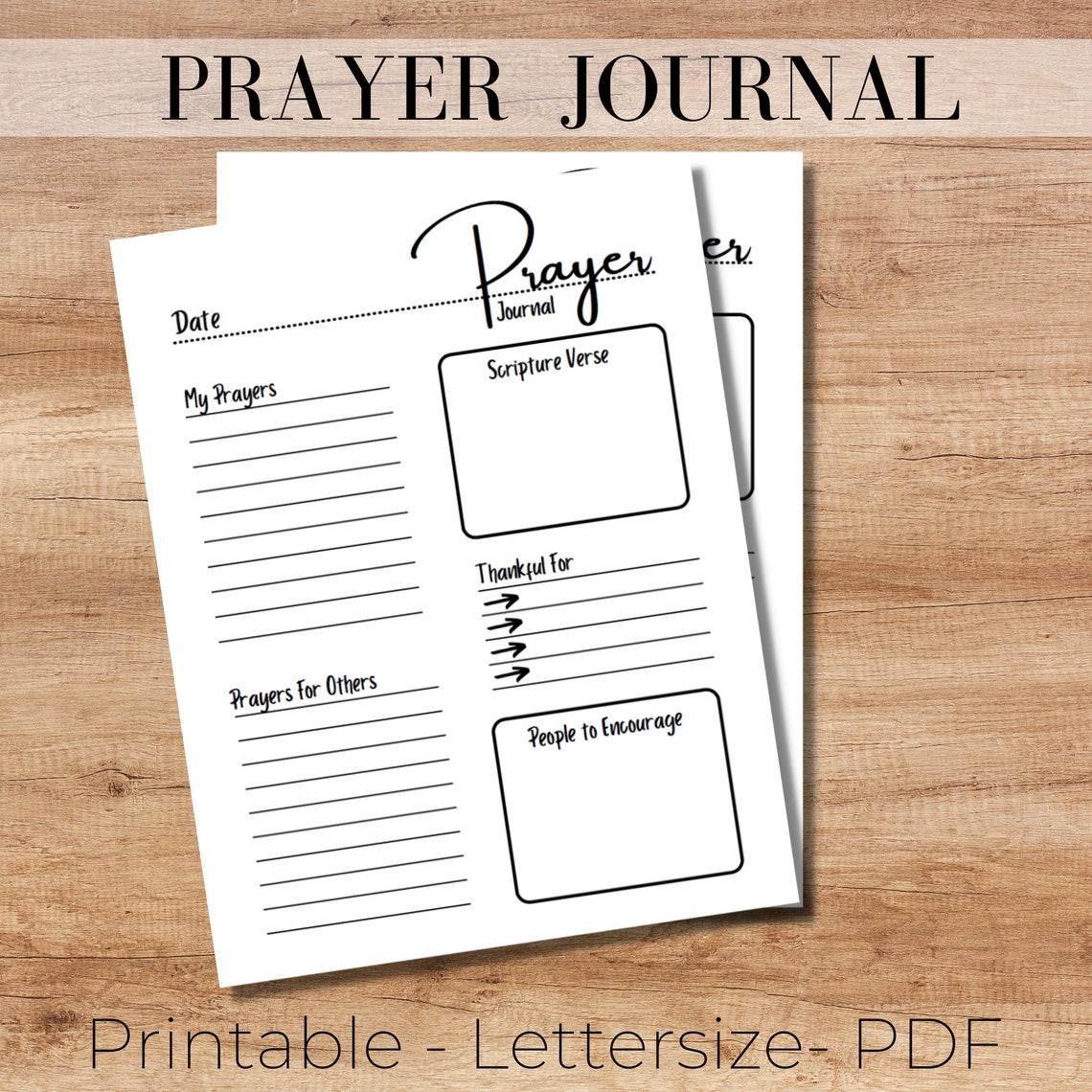 Prayer Journal Bible Study Printable Faith Based Journaling - Etsy