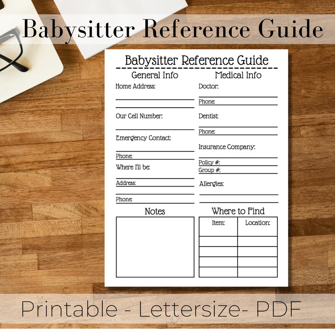Babysitter Guide, Nanny Guide, Babysitting Guide, Babysitter ...