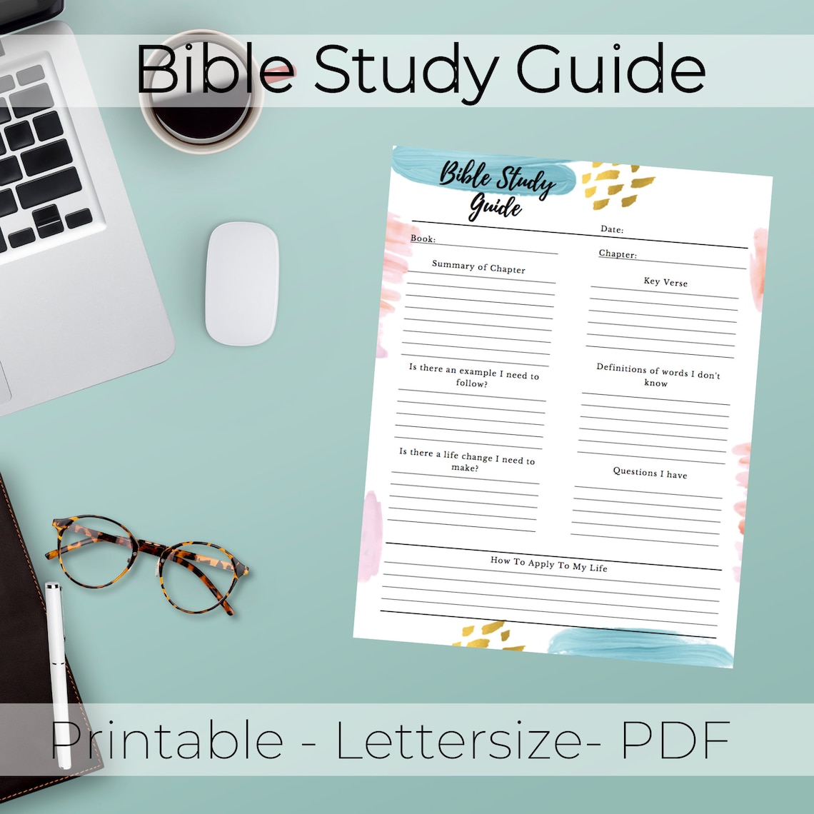 Bible Study Printable Bible Study Guide Bible Planner - Etsy