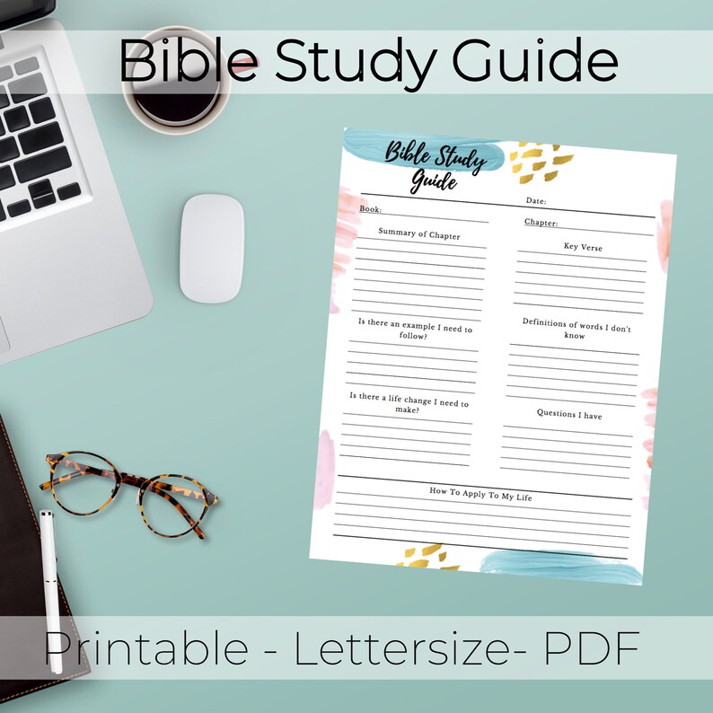 Bible Study Printable Bible Study Guide Bible Planner - Etsy