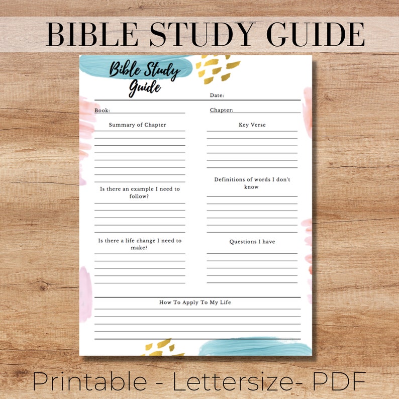 Prayer Journal Bible Study Printable Faith Based Journaling - Etsy